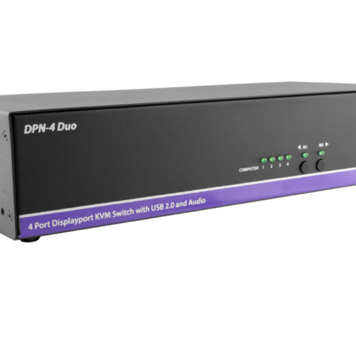 4-Port Dual Head DisplayPort KVM Switch DPN-4DUO - AVDistri